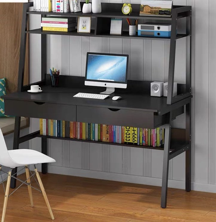 Computer Desk With Stand 23001 - Black – Desks NZ