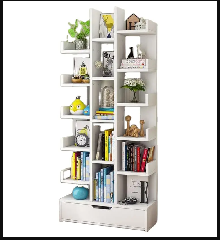Modern Creative 6-Layer Bookshelf Bookcase with Storage – Desks NZ