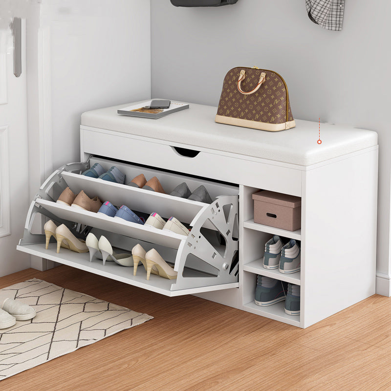 Foldable Shoes Rack Bench With Cushion 34cm - 21002 – Desks NZ